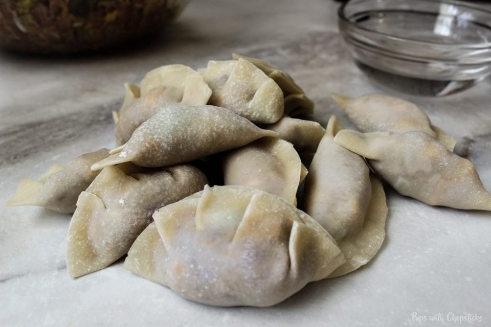Guide to Folding Potstickers (2 Ways) - Pups with Chopsticks