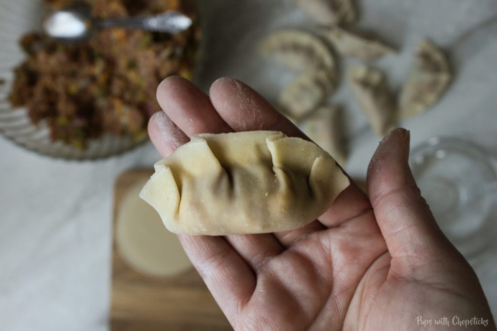 Guide to Folding Potstickers (2 Ways) - Pups with Chopsticks