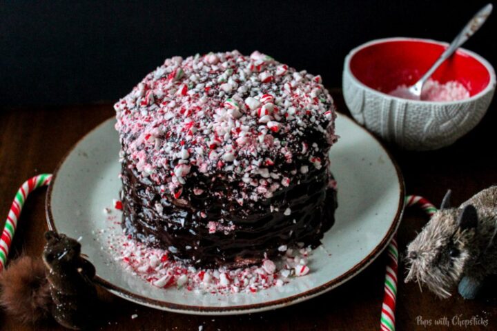 Chocolate Crepe Cake Recipe (With Candy Cane Filling)