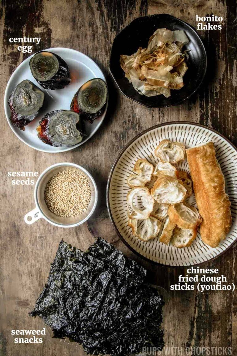 39 Best Congee Toppings Ideas - Pups with Chopsticks