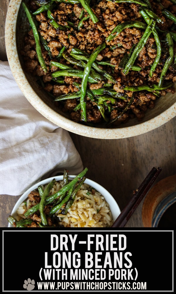 Dry-Fried Long Beans and Minced Pork with Olive Vegetables - Pups with ...