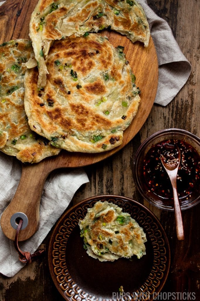 Buttery Chinese Scallion Pancakes (Cong You Bing / 葱油饼)