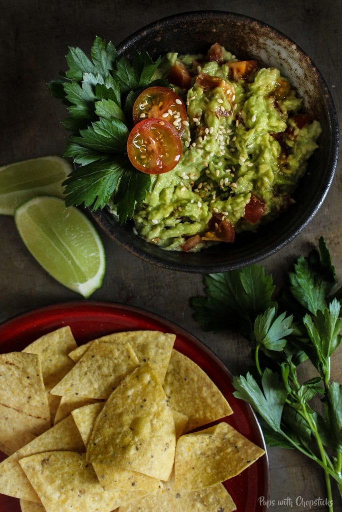 Asian Guacamole (with Toasted Sesame Seeds)