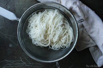 Vietnamese Grilled Shrimp Vermicelli Noodle Bowl - Pups with Chopsticks
