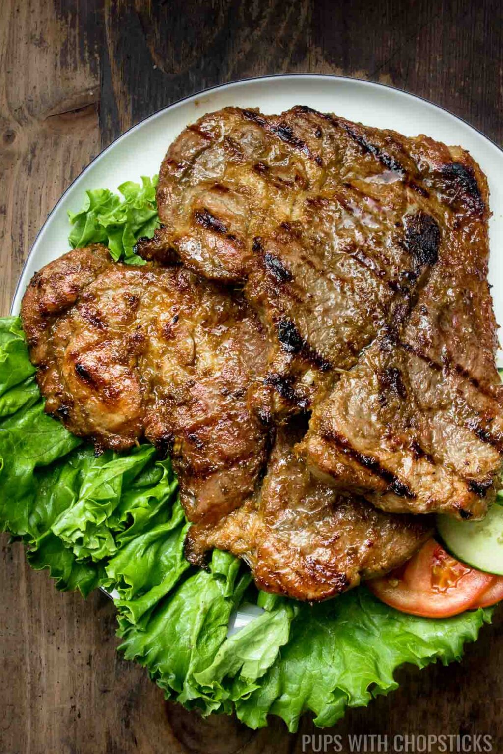 Vietnamese Grilled Lemongrass Pork Chops (Thit Heo Nuong Xa) - Pups ...